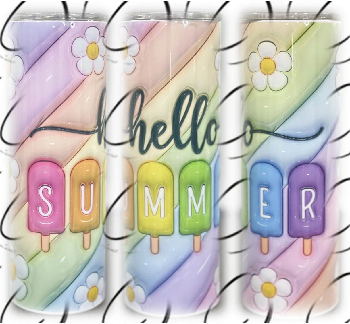 PREORDER: Hello Summer Popsicle Skinny Tumbler – Southern Rays Boutique